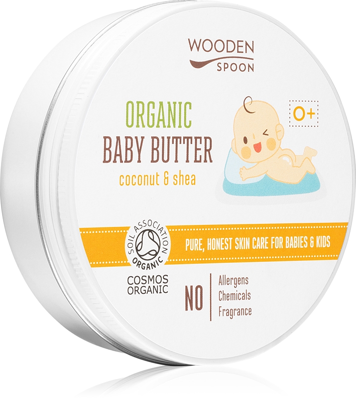 WoodenSpoon Organic Coconut & Shea body butter for children from birth ...