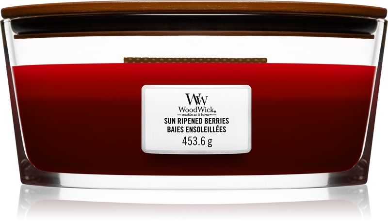 Woodwick Trilogy Sun Ripened Berries vela perfumada com pavio de ...