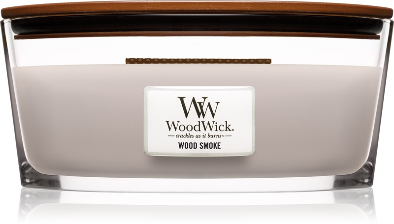Woodwick Wood Smoke bougie parfumée avec mèche en bois (hearthwick ...
