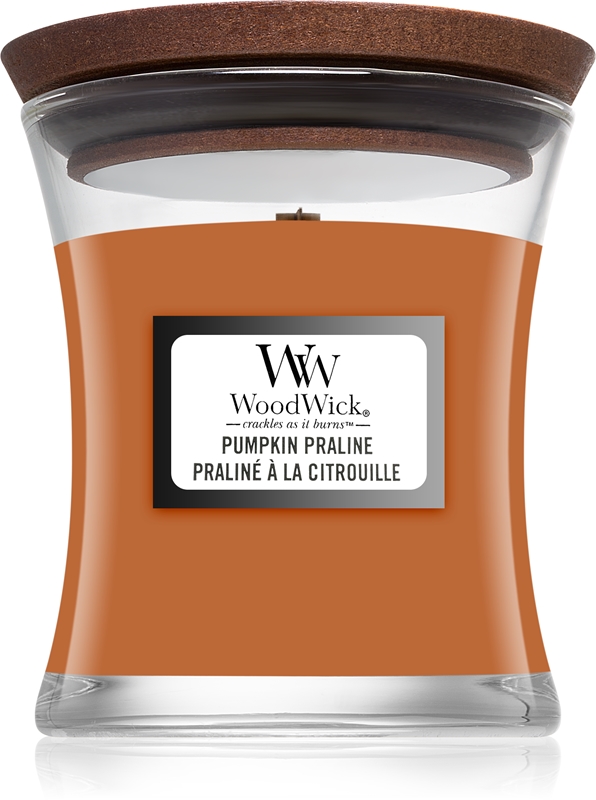 Woodwick Pumpkin Praline kvapioji žvakė medinė dagtis | notino.lt