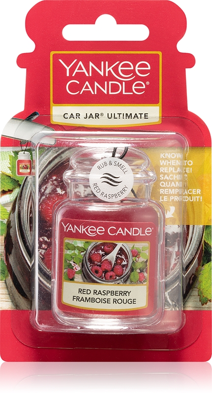 Yankee Candle Red Raspberry car air freshener hanging | notino.ie