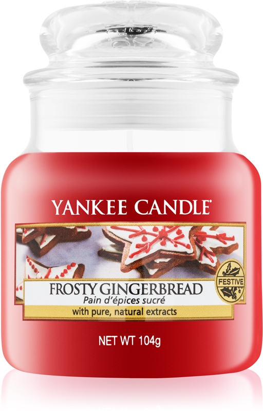 Yankee Candle Frosty Gingerbread aроматична свічка Classic маленька ...