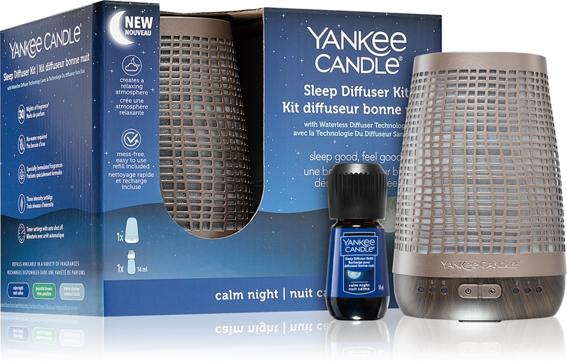 Yankee Candle Sleep Diffuser Kit Bronze Electric diffuser + one refill | notino.ie