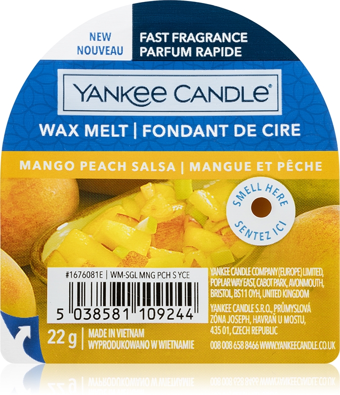Yankee Candle Mango Peach Salsa voks til elektrisk vokssmelter | Dufte ...