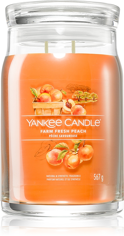 Yankee Candle Farm Fresh Peach scented candle Signature | notino.co.uk