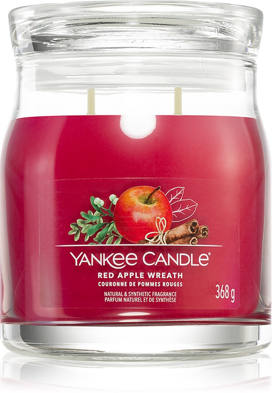 Yankee Candle Red Apple Wreath ароматна свещ Signature | Аромати за ...