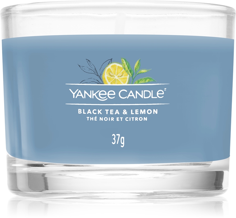 Yankee Candle Black Tea & Lemon вотивная свеча glass | notino.ru