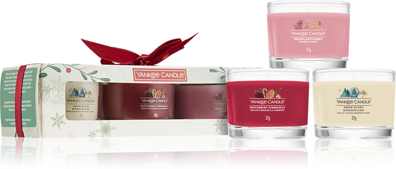 Yankee Candle Snow Globe Wonderland 3 Mini Votives Candles Christmas ...