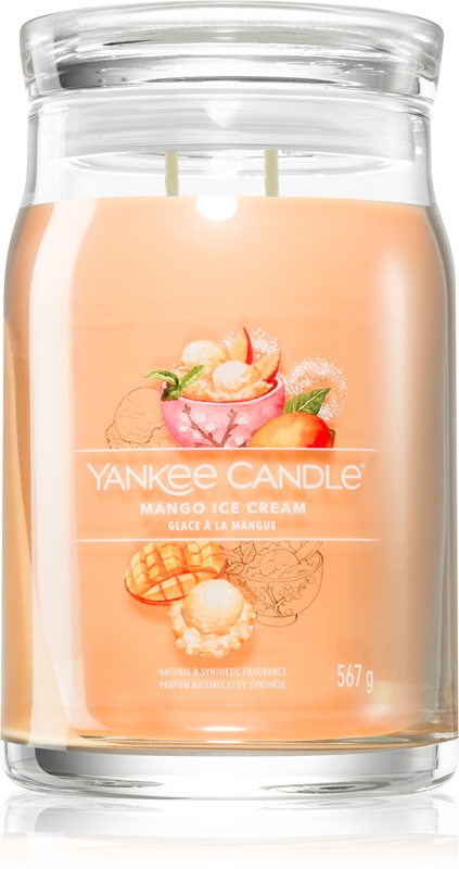 Yankee Candle Mango Ice Cream vonná svíčka Signature | notino.cz