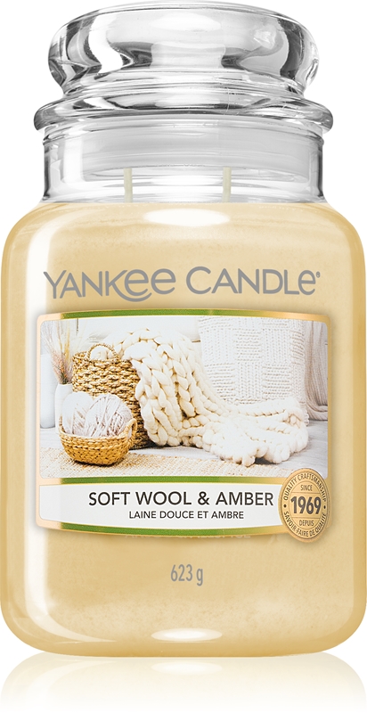 Yankee Candle Soft Wool & Amber kvapioji žvakė | notino.lt