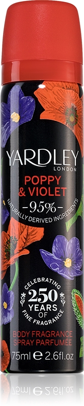 Yardley Poppy & Violet Scented Body Spray for women | notino.ie