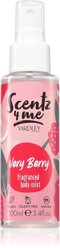 Yardley Scentz 4 Me Very Berry Body Mist for women | notino.ie