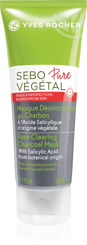 Yves Rocher Sebo Végétal reinigende Maske mit Aktivkohle