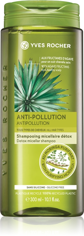Yves Rocher Anti-pollution Micellar Shampoo with detoxifying effect ...