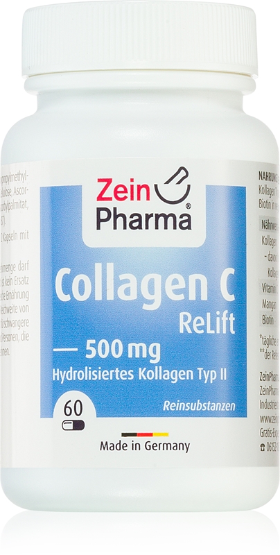 ZeinPharma Collagen C ReLift 500 mg Kapseln für schöne Haare, Haut und ...