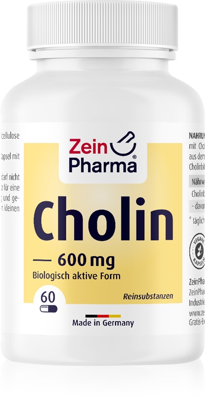 ZeinPharma Cholin 600 mg capsules ter bevordering van een gezonde lever ...