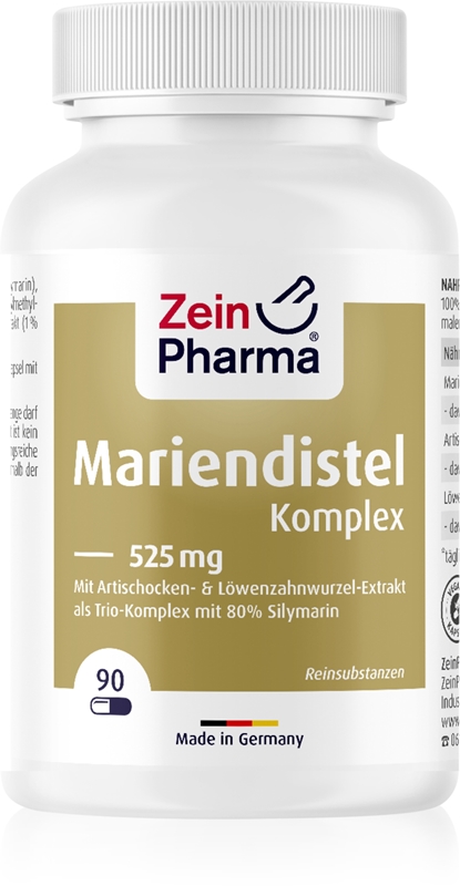 ZeinPharma Mariendistel Komplex 525 mg kapsle pro podporu zdraví jater ...