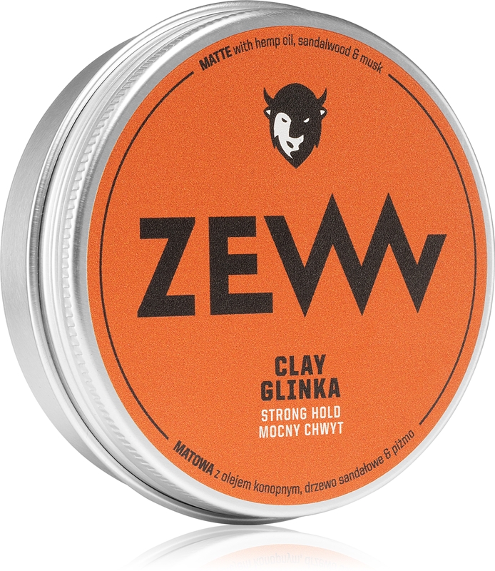 Zew For Men Hemp Matte Clay Hairstyling-Lehm mit Hanföl