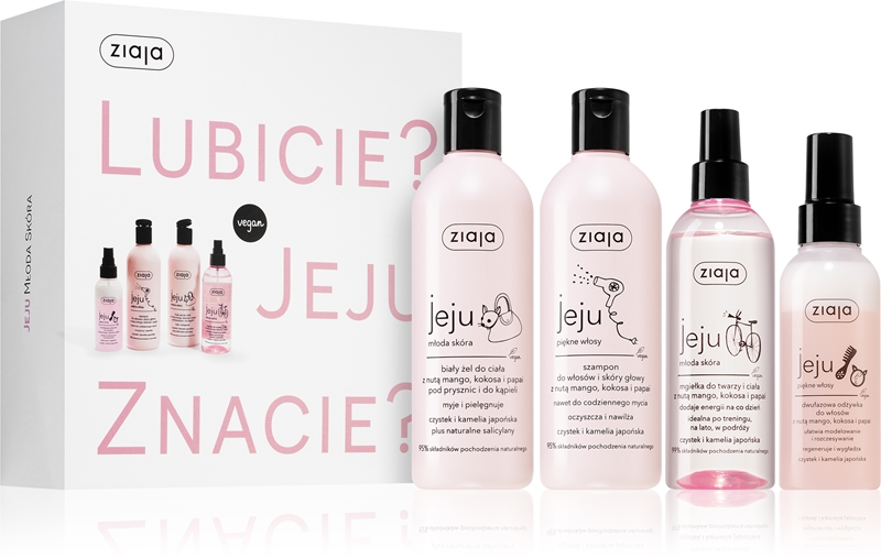 Ziaja Jeju Young Skin Gift Set (for body and hair) | notino.ie