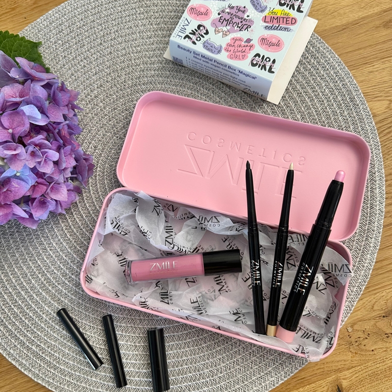 ZMILE COSMETICS Beauty Set Magical Metal Pencil Box set per il makeup ...