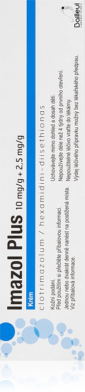 Imazol Imazol Plus 10mg/g + 2,5mg/g krém proti houbám, kvasinkám a ...
