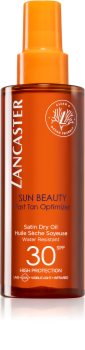 Lancaster Sun Beauty Satin Dry Oil Dry Sunscreen Oil in Spray SPF 30 ...