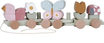 Little Dutch Train Flowers & Butterflies toy train wooden | notino.co.uk