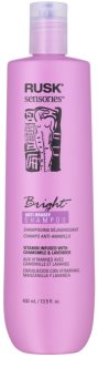 Rusk Sensories Bright Shampoo voor Grijs en Blond Haar neutraliseert ...