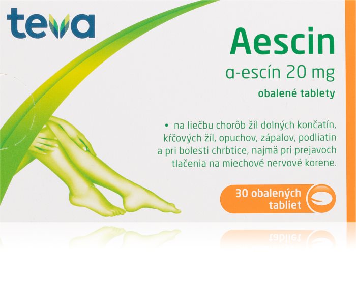 Aescin Aescin Teva 20 mg obalené tablety | notino.sk