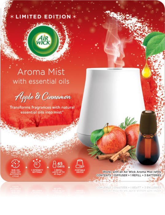 Air Wick Magic Winter Apple & Cinnamon aroma diffuser with filling ...