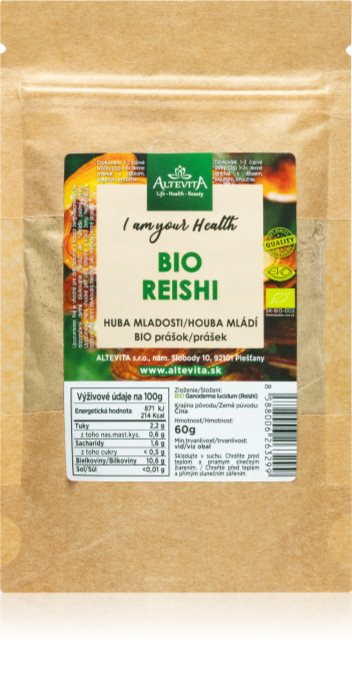Altevita BIO Reishi prášek doplněk stravy pro podporu imunity | notino.cz Altevita BIO Reishi prášek doplněk stravy pro podporu imunity | notino.cz