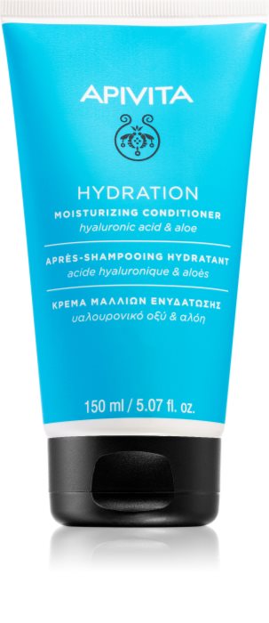 Apivita Holistic Hair Care Hyaluronic Acid & Aloe Moisturizing Conditioner for All Hair Types ...