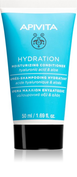 Apivita Holistic Hair Care Hyaluronic Acid & Aloe Moisturizing Conditioner for All Hair Types ...