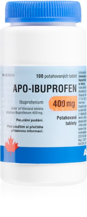 Apo-Ibuprofen Apo-Ibuprofen 400 mg potahované tablety | notino.cz
