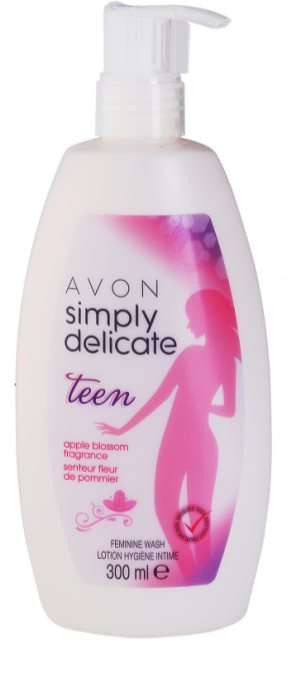 Avon Simply Delicate gel para higiene íntima com aroma de flor de ...