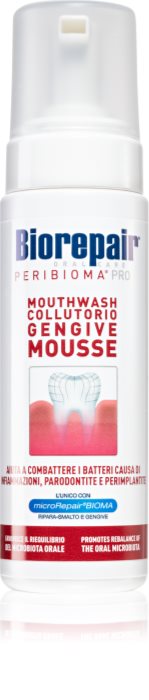 Biorepair Peribioma Mousse Mouthwash burnos skalavimo skystis | notino.lt