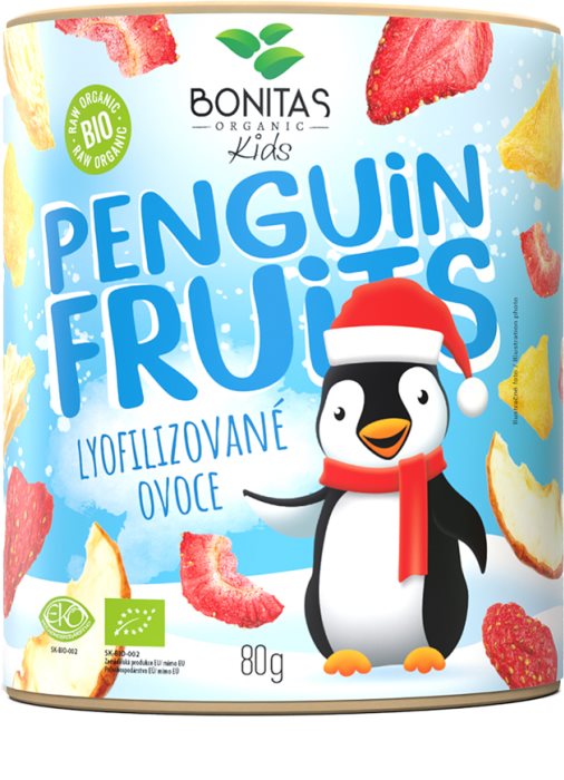 Bonitas Penguin Fruits BIO Mix Lyofilizovaného ovoce mrazem sušené ...