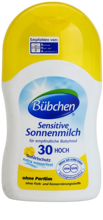 Bübchen Sensitive opalovací mléko pro děti SPF 30 | notino.cz