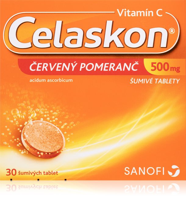 Celaskon Celaskon 500mg červený pomeranč šumivé tablety pro posílení ...