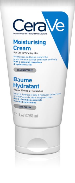 CeraVe Moisturizers creme hidratante de rosto e corpo para pele seca a ...