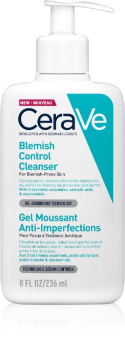 CeraVe Blemish Control Cleansing Gel Against Imperfections Acne Prone ...