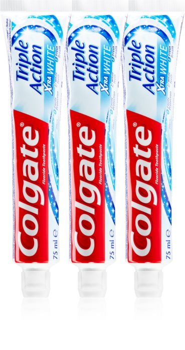 Colgate Triple Action White dentifricio sbiancante per prevenire la ...