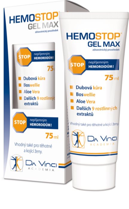 Da Vinci Academia HemoStop Gel Max bylinný gel pro regeneraci pokožky ...