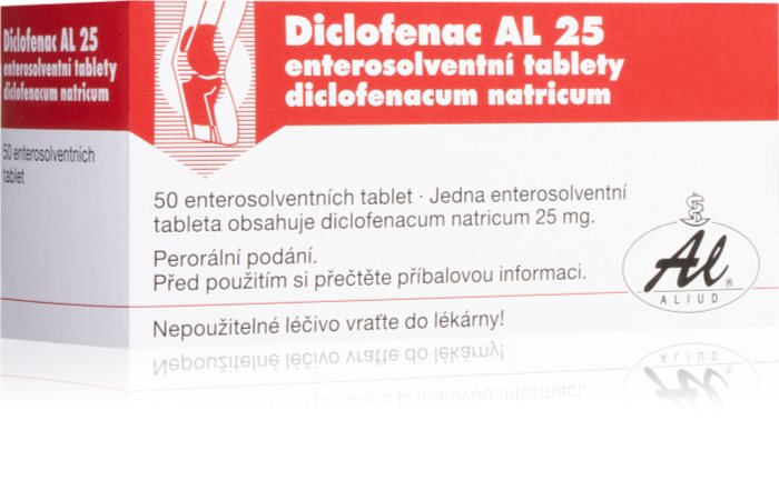 Diclofenac AL Diclofenac AL 25 mg enterosolventní tablety | notino.cz