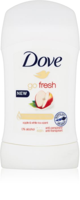 Dove Go Fresh Apple & White Tea Antiperspirant Stick With 48 Hours ...
