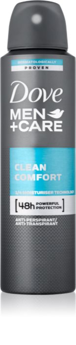 Dove Men+Care Clean Comfort deodorační antiperspirant ve spreji 48h ...