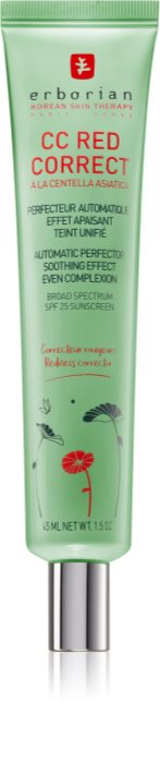 Erborian CC Red Correct krem CC przeciw zaczerwienieniom SPF 25