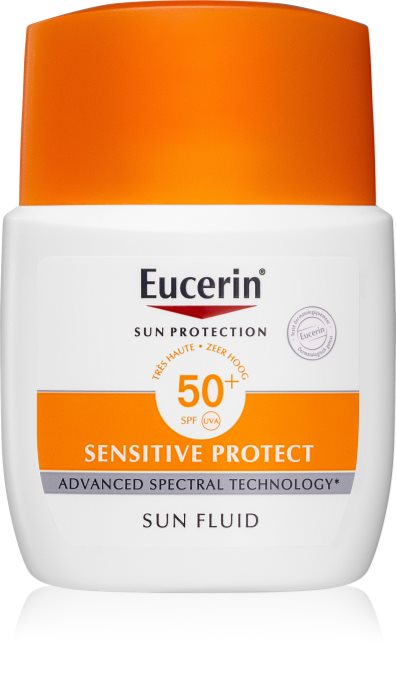 Eucerin Sun Sensitive Protect Protective Matt Fluid for Face SPF 50 ...