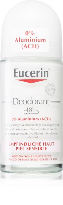 Eucerin Deo déodorant roll-on sans aluminium pour peaux sensibles ...