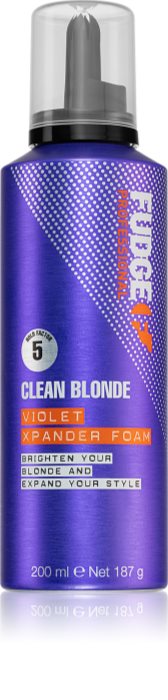 Fudge Clean Blonde Violet Xpander Foam mousse colorante pour cheveux ...